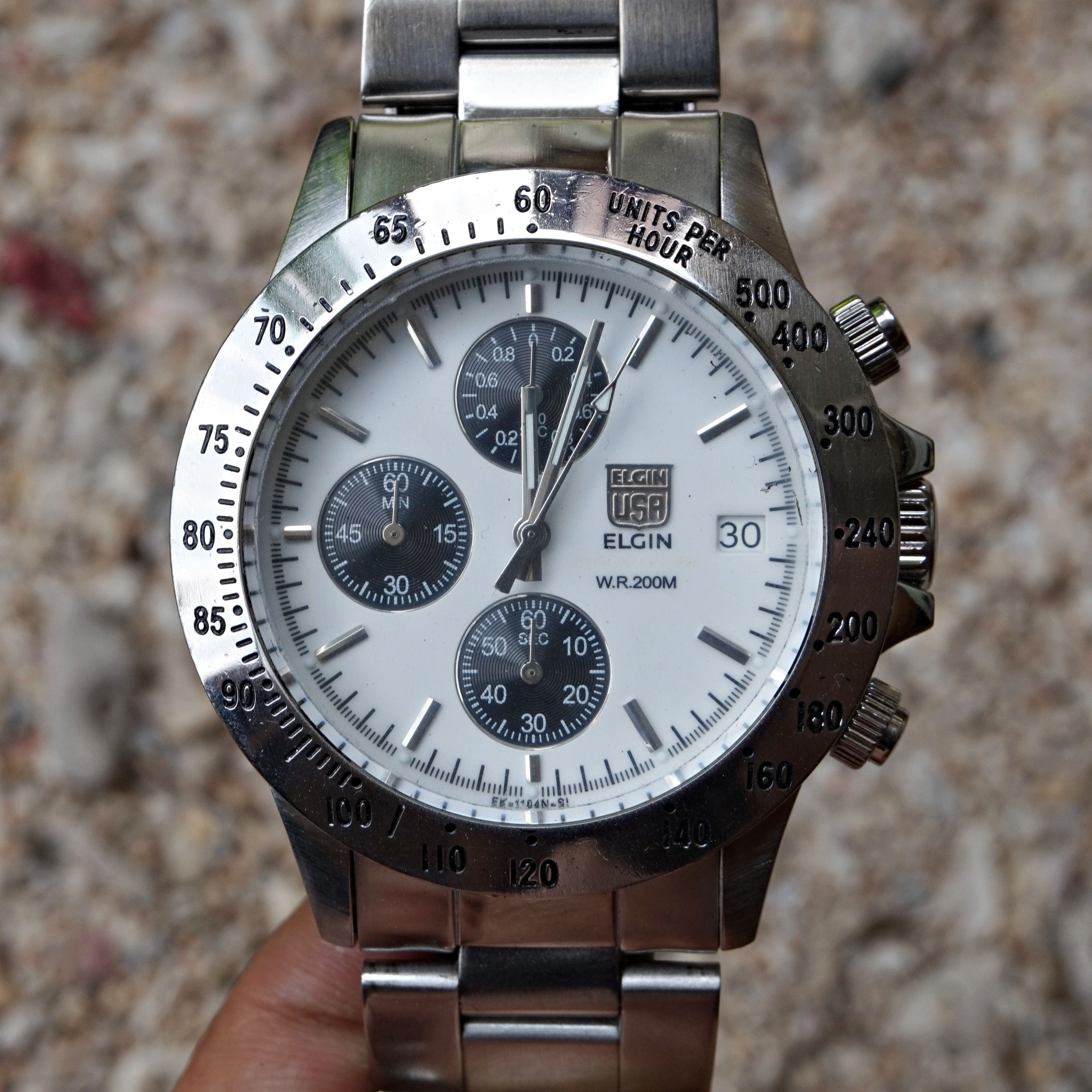 Vintage Vintage Elgin USA Panda Dial Chronograph Watch | Grailed