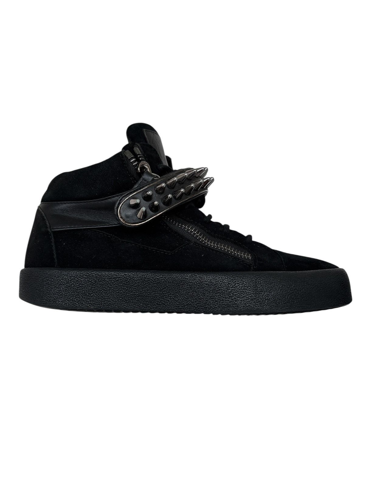 Giuseppe Zanotti Gunmetal Spike Studded Sneakers | Grailed