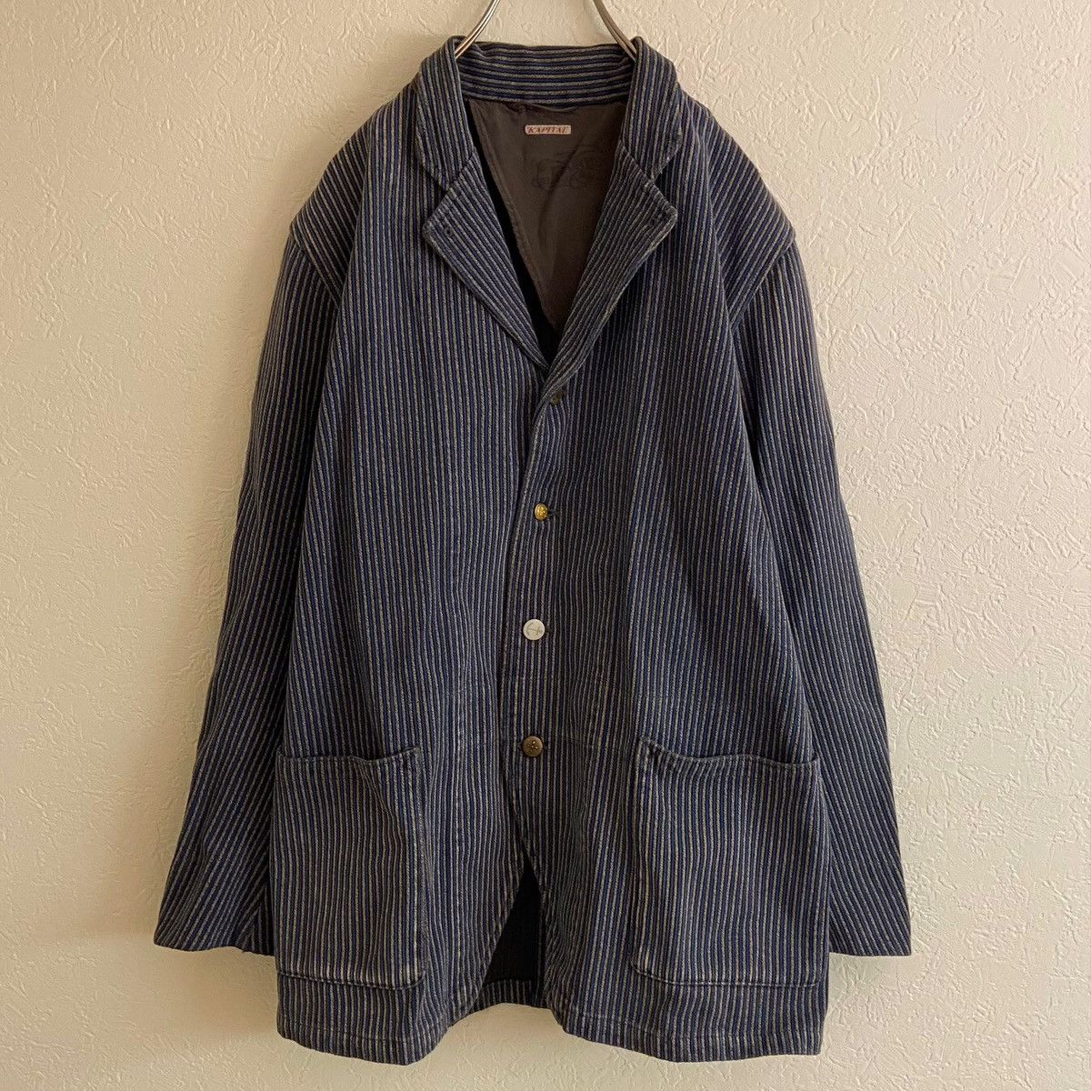Kapital Kountry KOUNTRY vintage weathering ' EDO stripe ' Jacket | Grailed