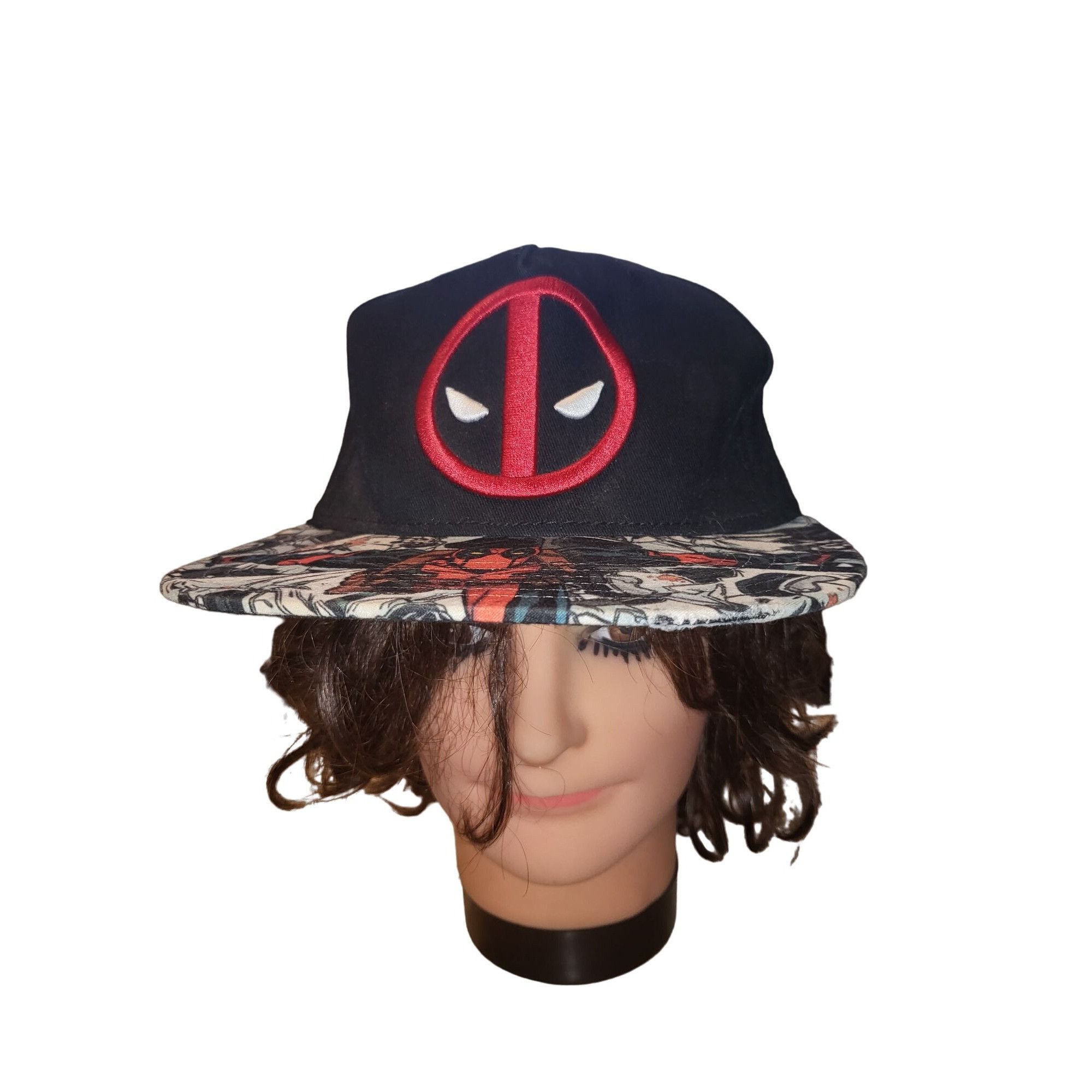 Marvel Comics Marvel Deadpool Snapback Hat Movie Adustable Black ...