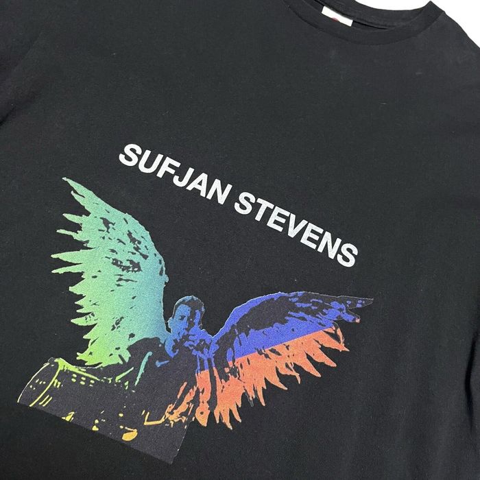 Delta Sufjan Stevens Wings Music Band Merch Tour Tee Shirt Black | Grailed