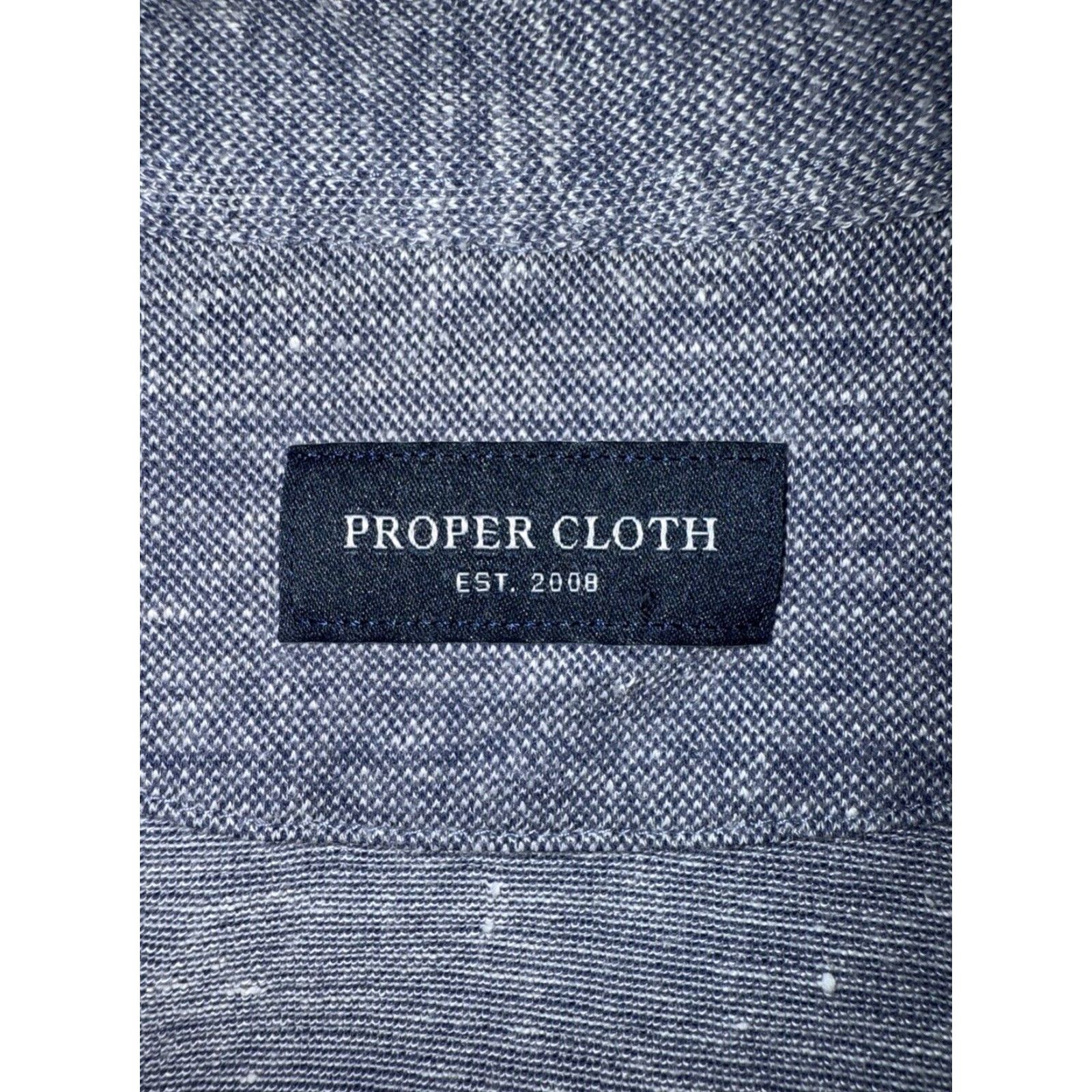 Proper Cloth PROPER CLOTH Relaxed Fit Cotton Linen Blend Polo Shirt ...