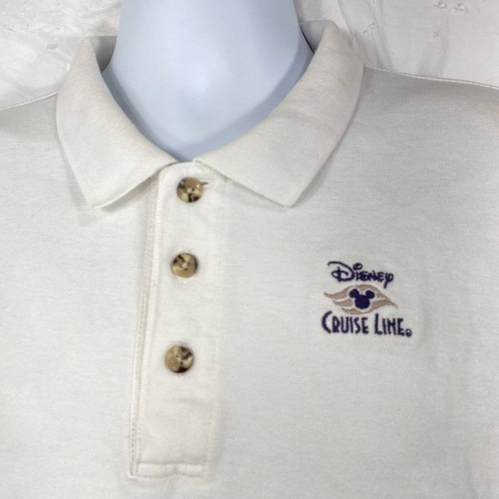 Disney Vintage Disney Cruise Line Polo White Shirt Mickey Logo | Grailed