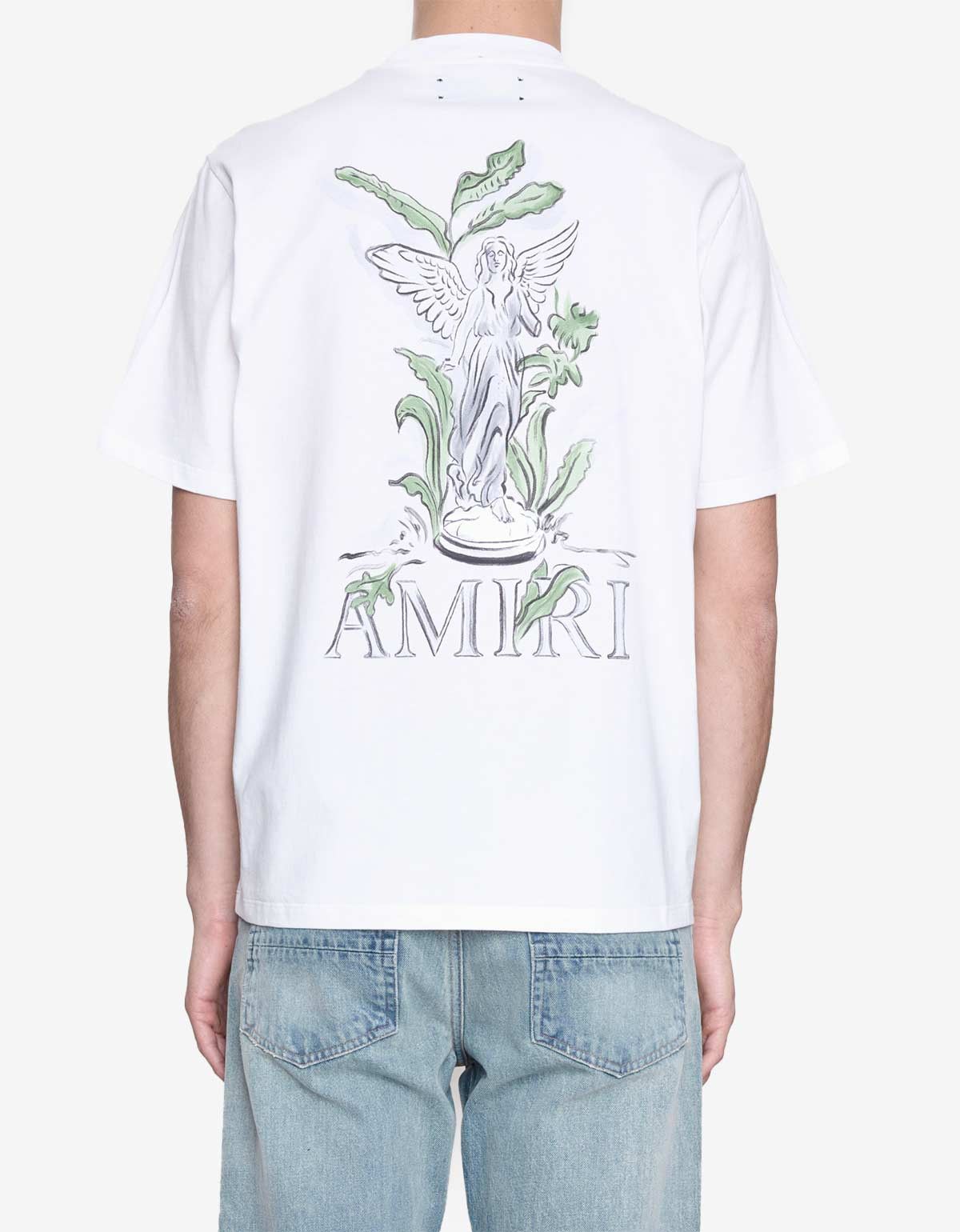 Amiri Amiri White Garden Print T-Shirt | Grailed