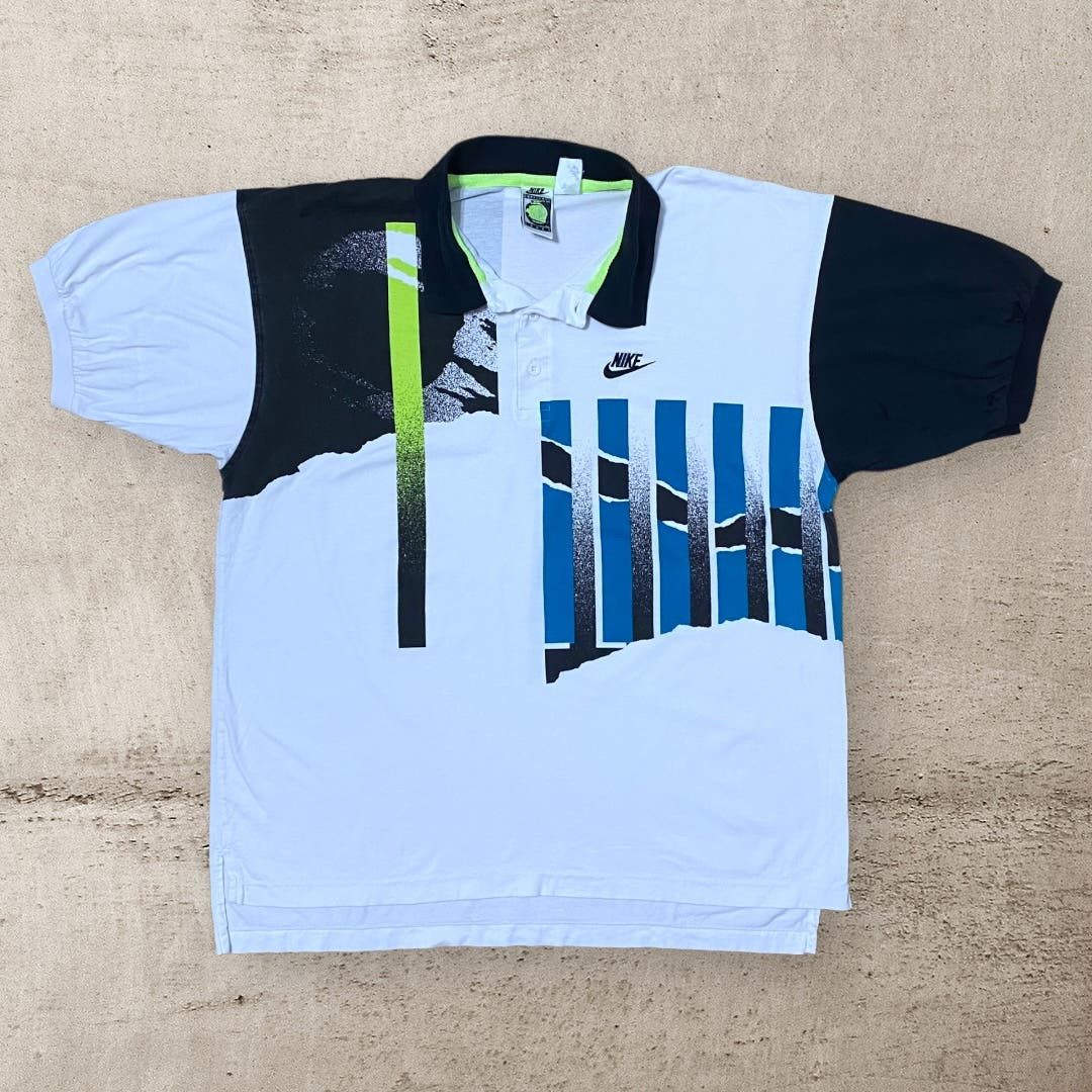 Nike Vintage Nike Andre Agassi Challenge Court Tennis Polo Shirt | Grailed