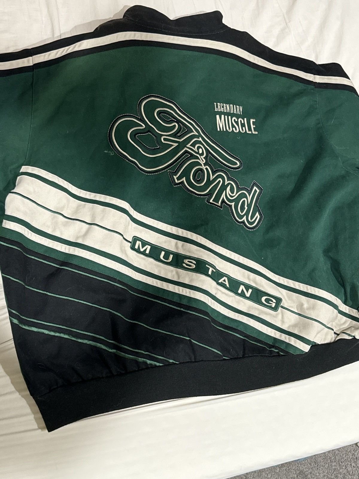 Ford × Vintage Ford Mustang Racing Jacket | Grailed