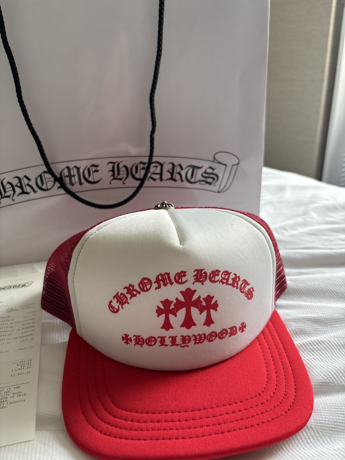 Chrome Hearts *BRAND NEW* Chrome Hearts Red King Taco Triple Cross ...