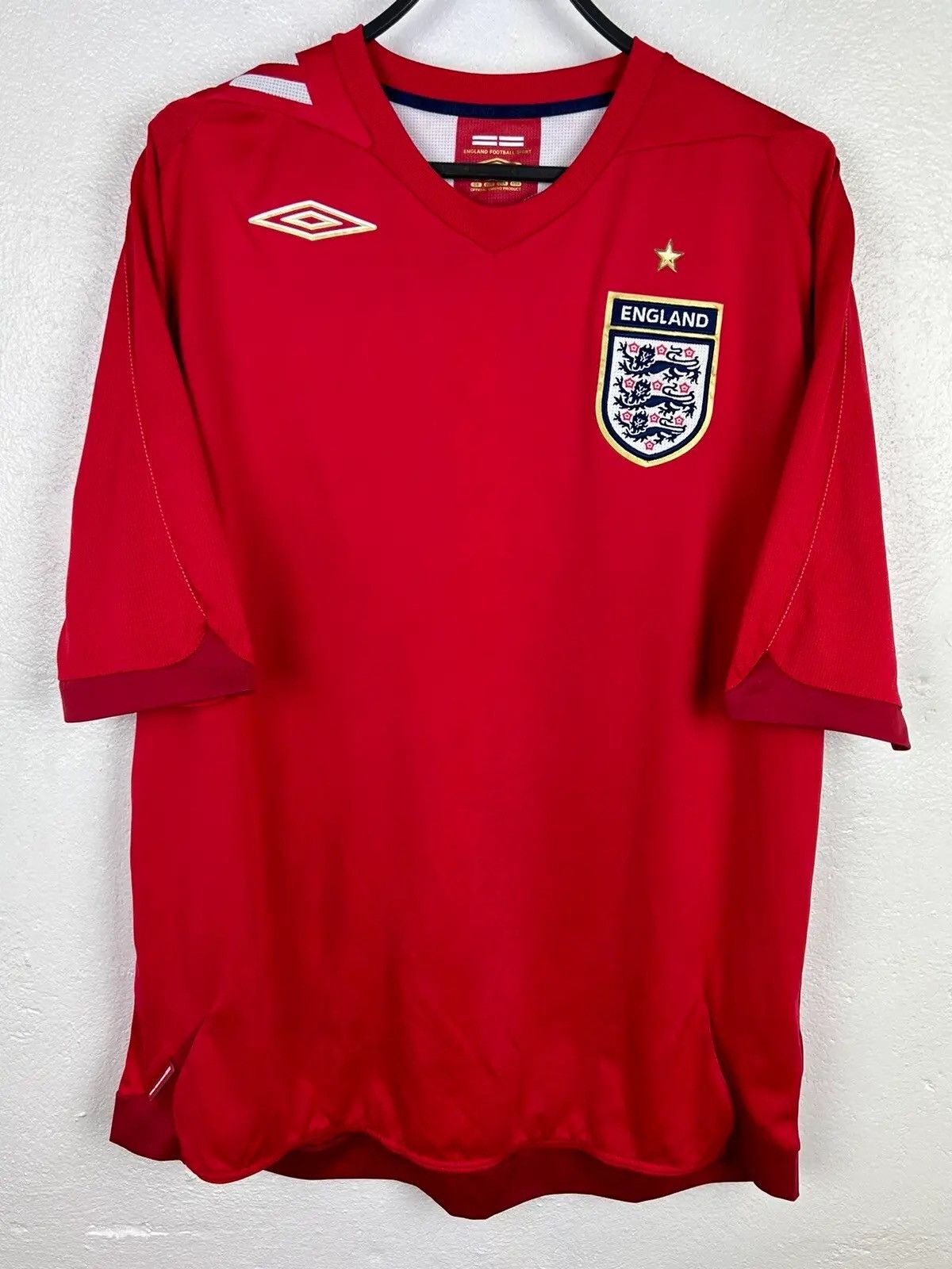 Soccer Jersey × Umbro 00s Vintage Umbro England 2006 Away Kit Soccer ...