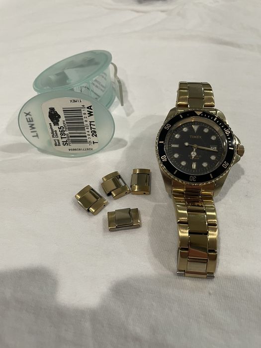 Timex Timex T29771 Gold Submariner Watch | Grailed