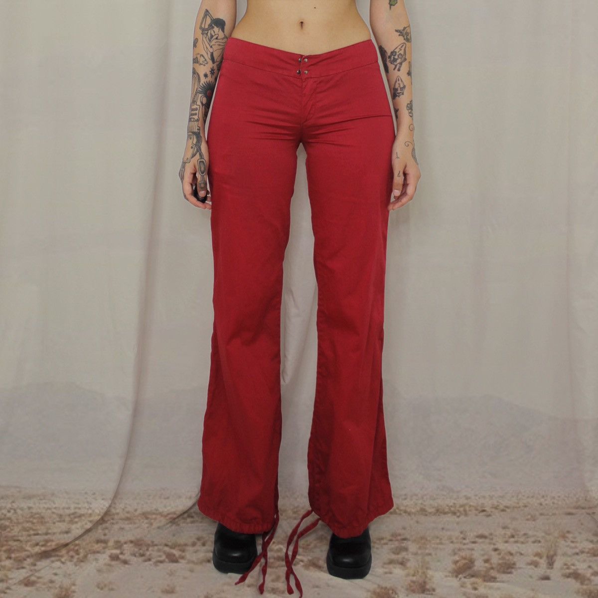 GAS × Streetwear × Vintage 🐞RED GAS PANTS🐞 | Grailed