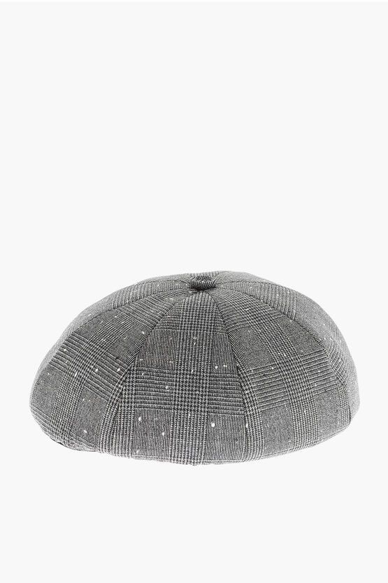 Dior Prince of Wales Motif Virgin Wool Basco Hat | Grailed