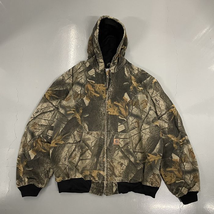 Vintage Crazy Vintage Carhartt Camo Realtree Hooded Jacket Faded | Grailed