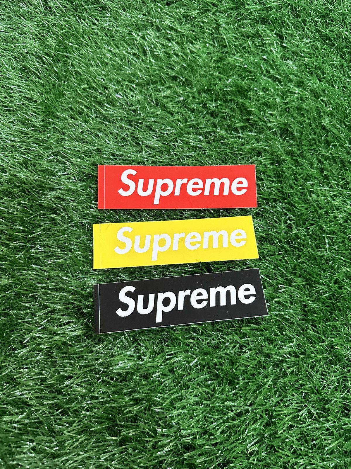 Supreme Supreme Mini Boxlogo Stickers (Red/Yellow/Black) | Grailed