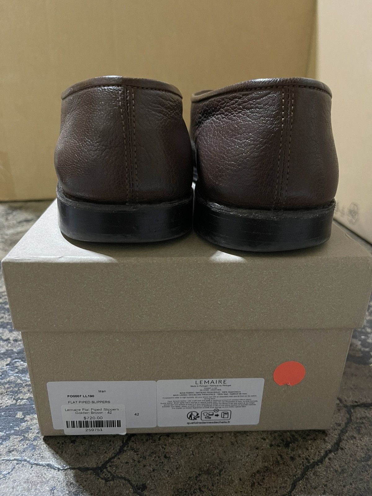 Lemaire Lemaire Pipe Slippers Brown | Grailed