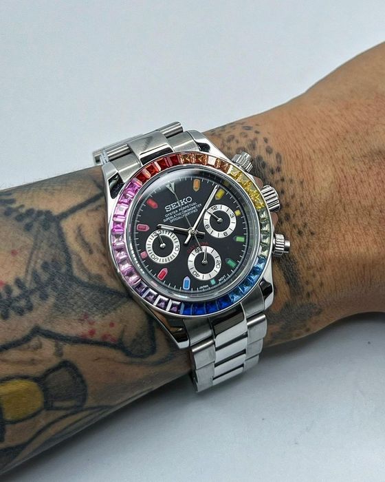 Custom Seiko Custom Rainbow Daytona 40mm | Grailed