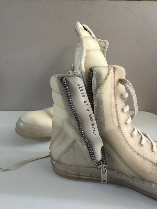 Rick Owens Rick Owens apparition leather geobaskets | Grailed