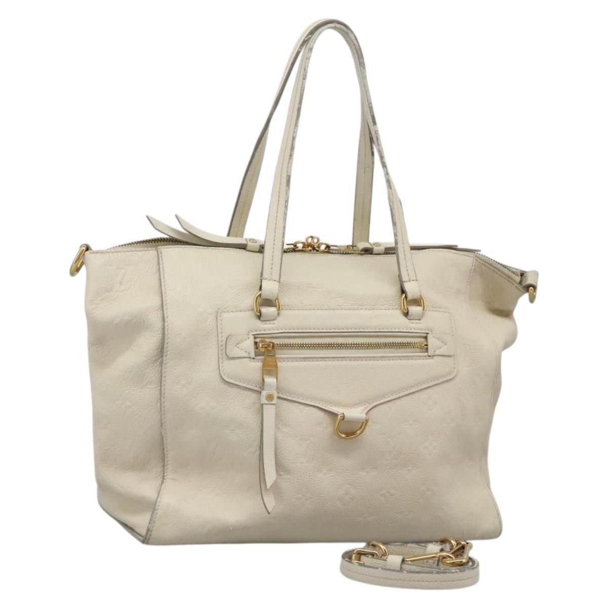 Louis Vuitton LOUIS VUITTON Monogram Empreinte Lumineuse PM Bag White ...