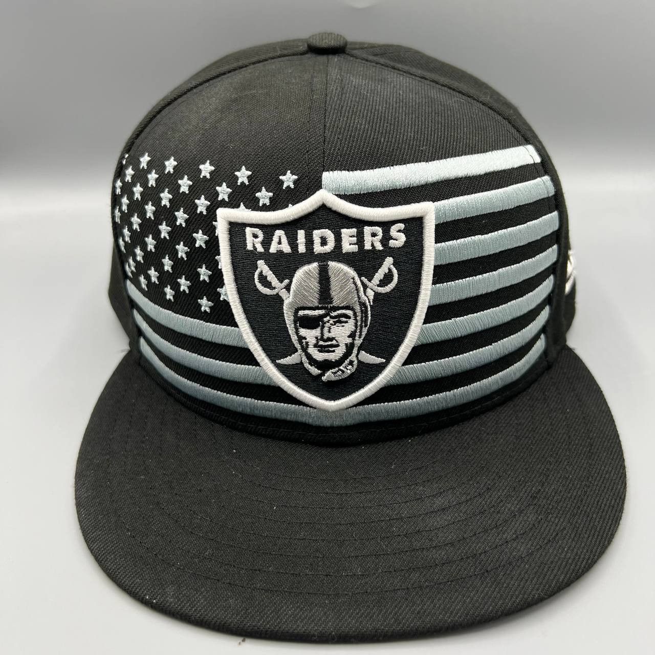 New Era Las Vegas Raiders Hat Men 7 5/8 Black NFL Fitted Cap | Grailed
