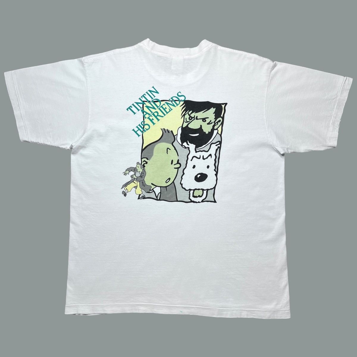 Vintage Vintage 1990s The Adventures Of Tin Tin & Friends Comic Tee ...