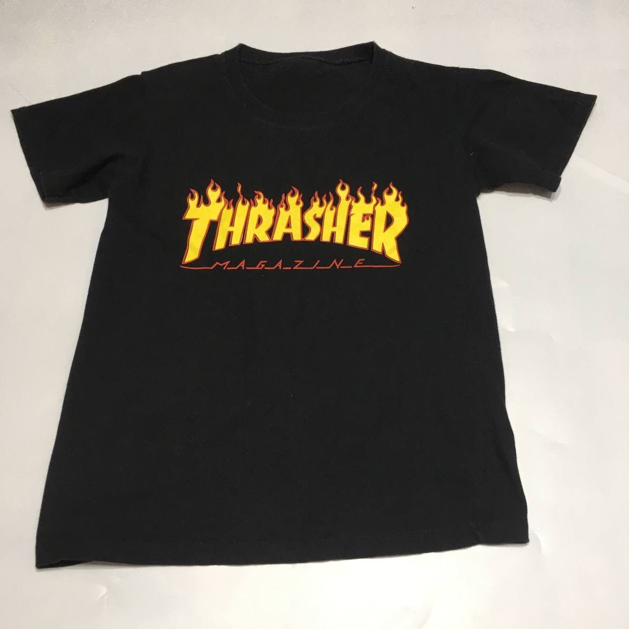 Vintage Thrasher Roses Logo Print Tee Shirt rare vintage | Grailed