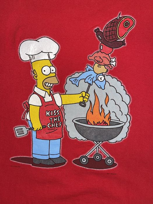 Vintage Vintage 2002 The Simpsons Grilling Homer Tshirt | Grailed