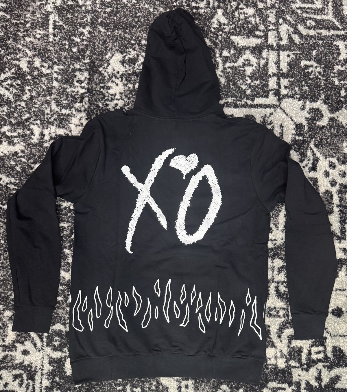 The Weeknd × XO The Weeknd XO After Hours Flames Merch Hoodie (NEW ...