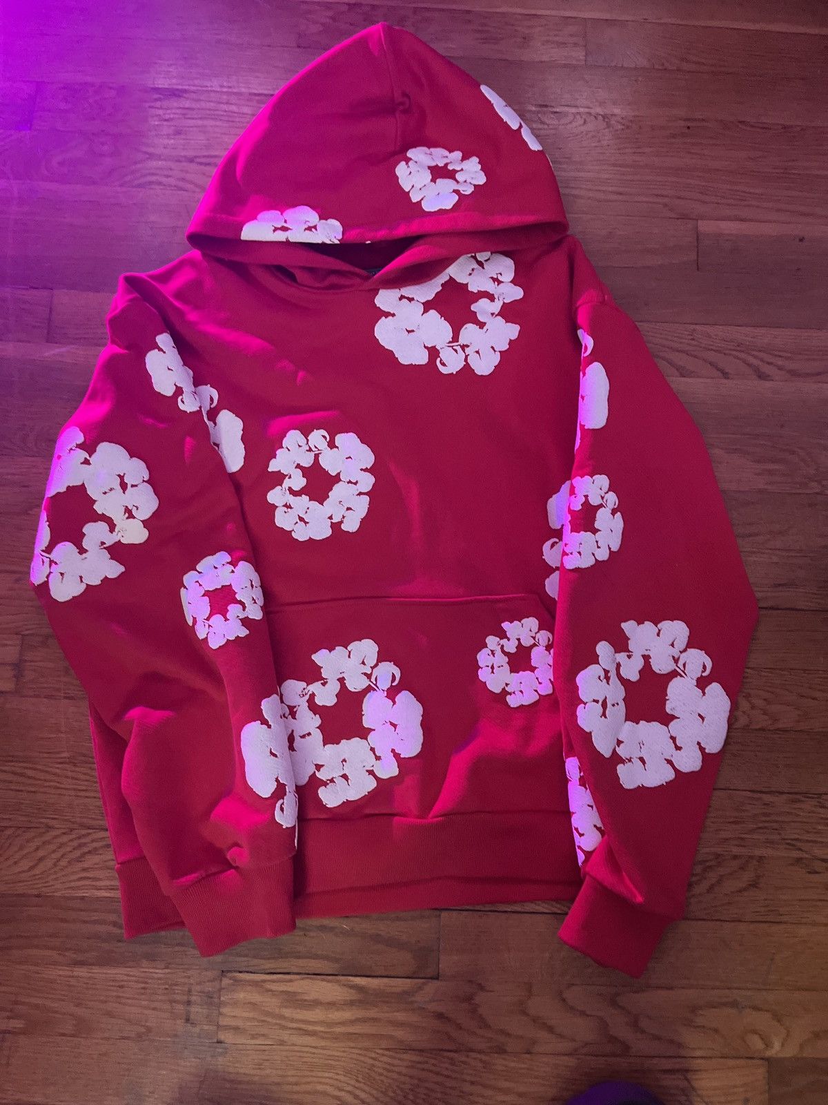 DENIM TEARS Red Denim Tears Hoodie | Grailed