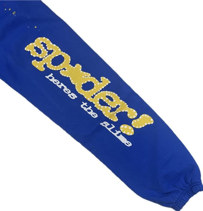 Spider Worldwide Sp5der TC Blue Sweatpants | Grailed