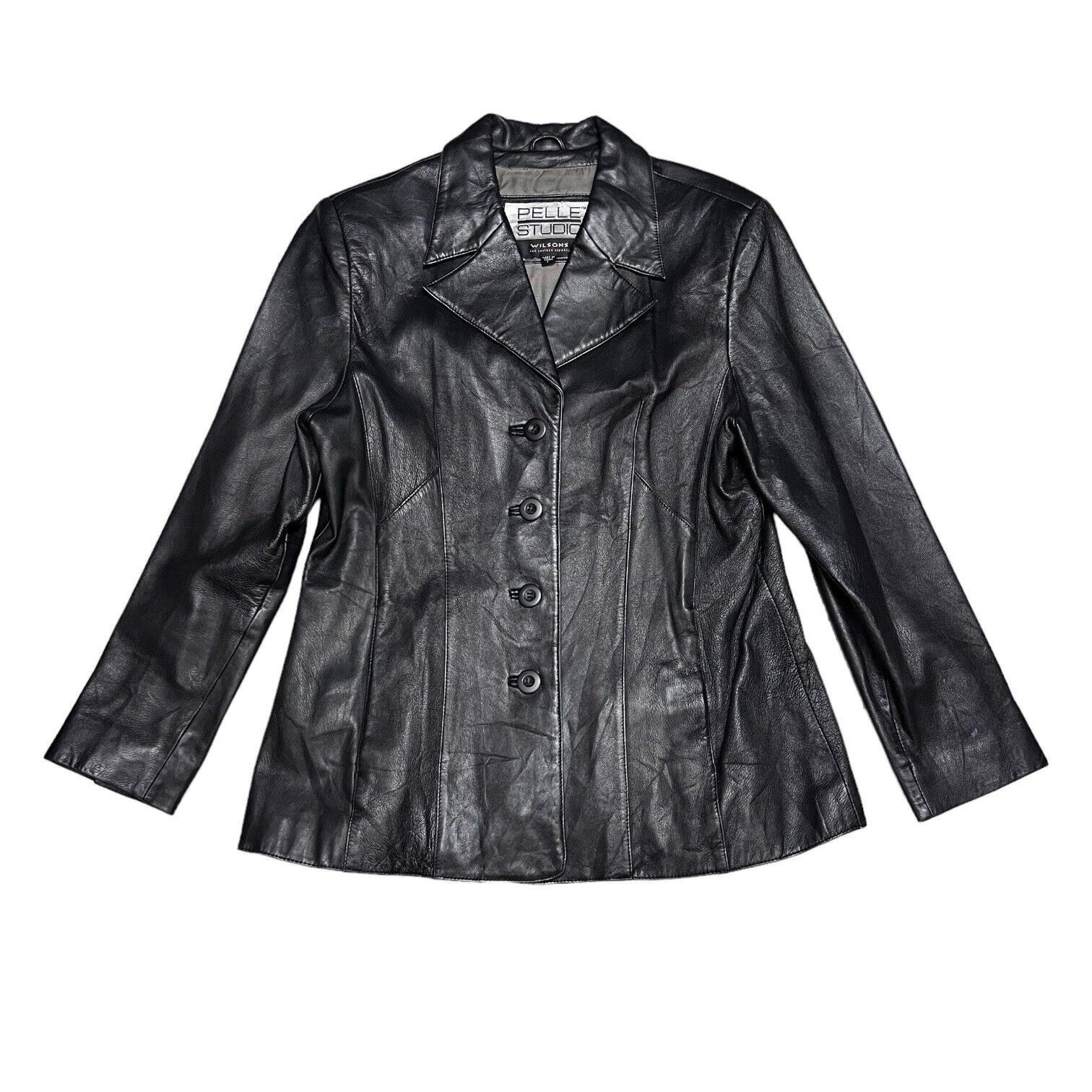 Wilsons Leather Wilson’s Leather Pelle Studio Vintage Black Leather ...