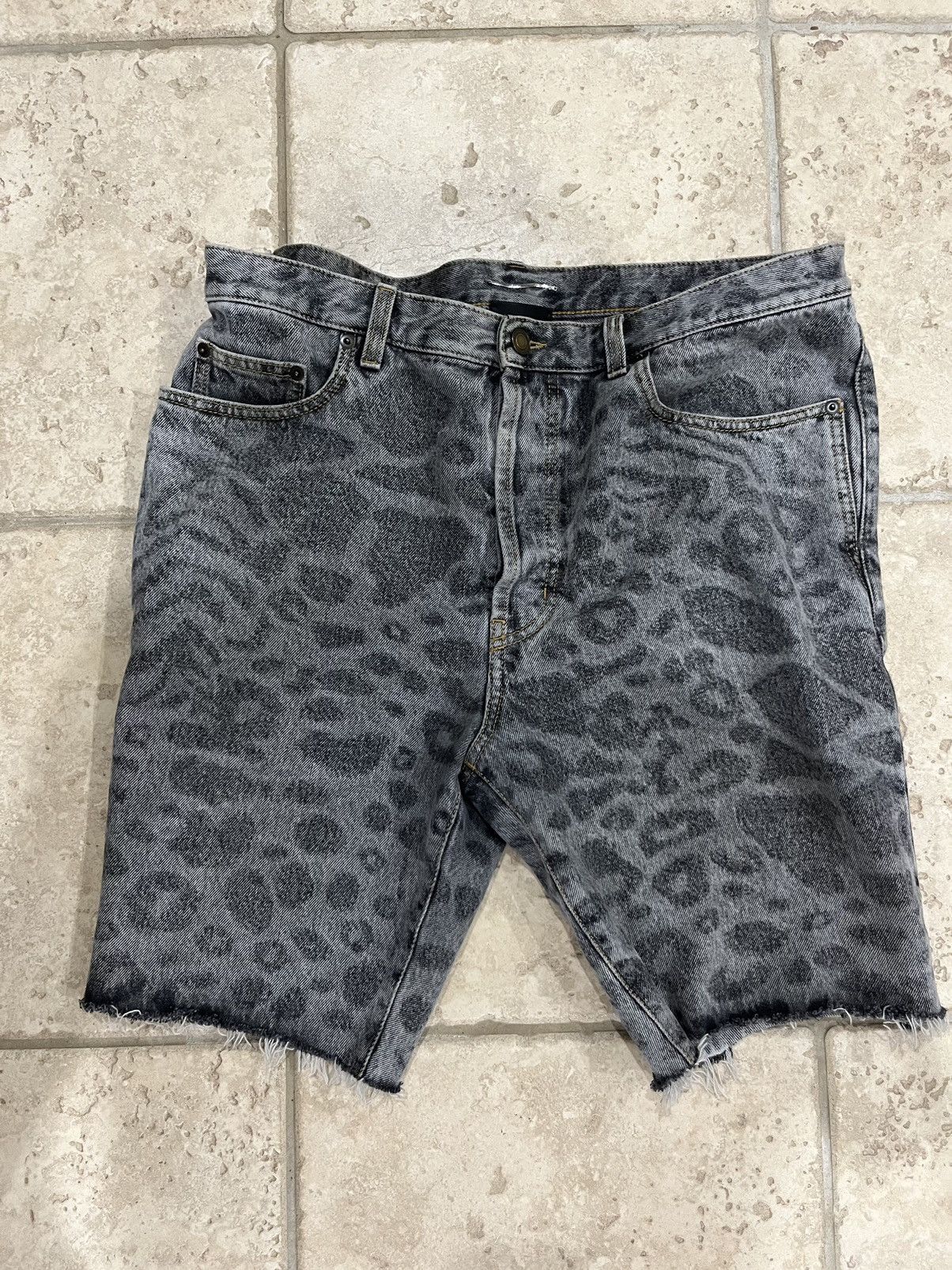 Yves Saint Laurent Saint Laurent Cheetah Print Jorts | Grailed