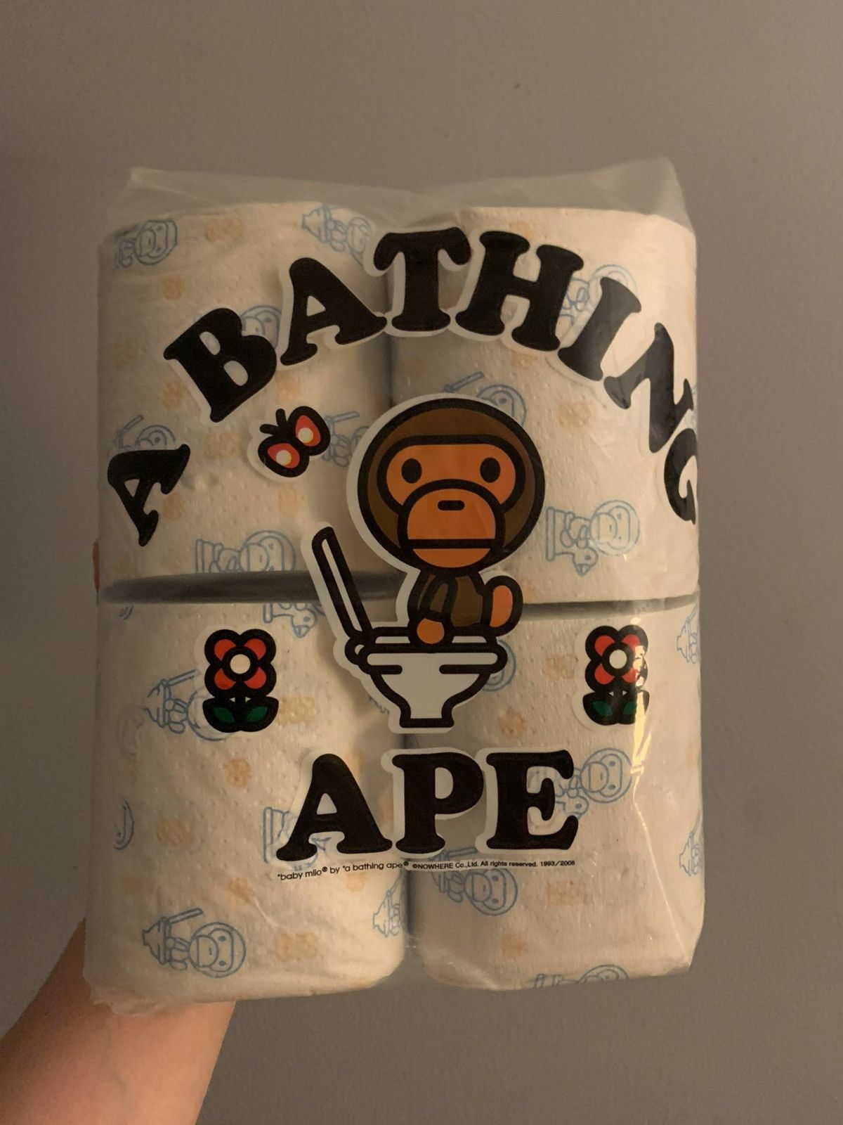 Bape A Bathing Ape Baby Milo Print Toilet Paper | Grailed