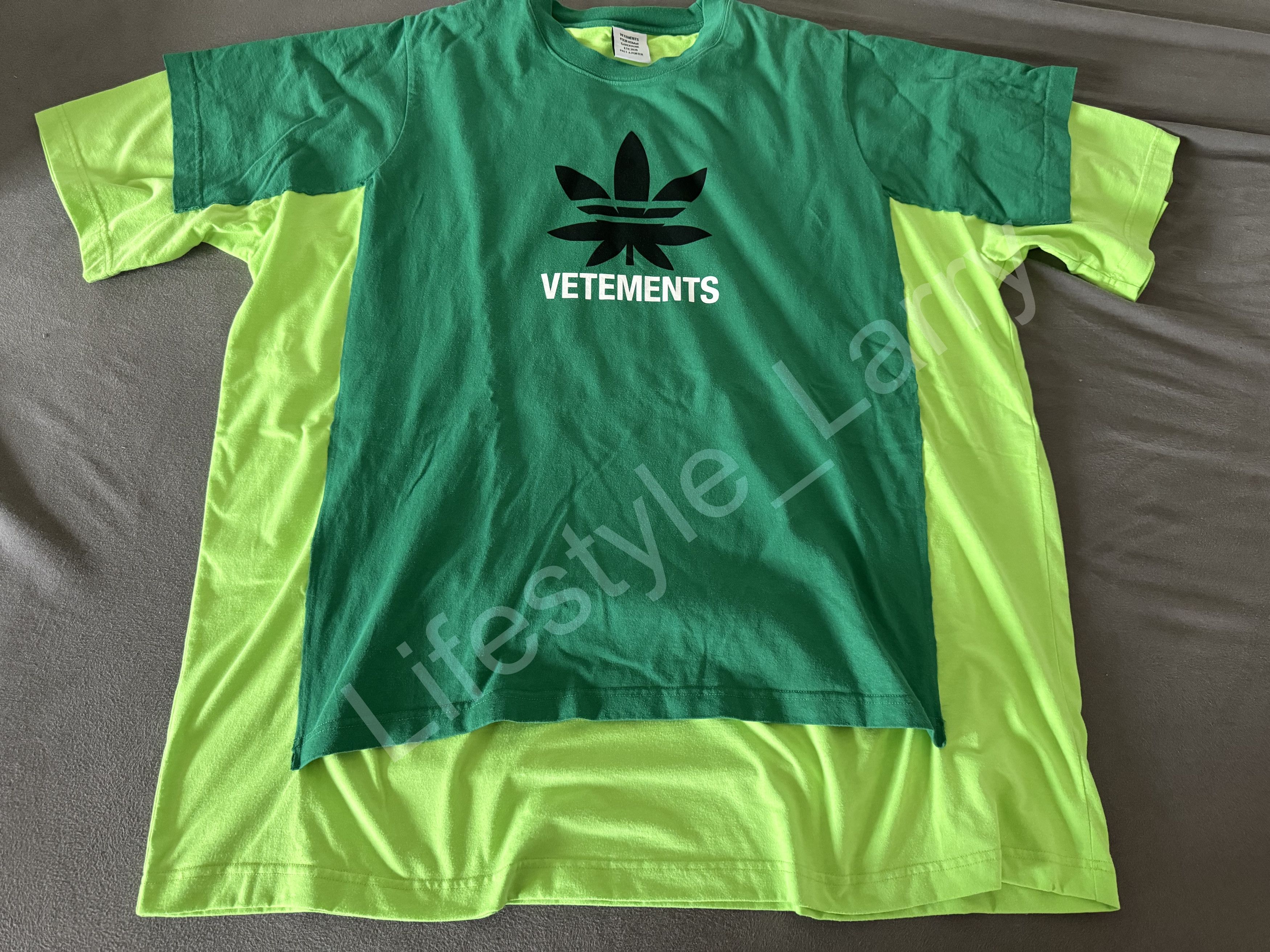 Vetements Vetements Adidas Weed Drug Double-Layered T-Shirt SS20, S ...