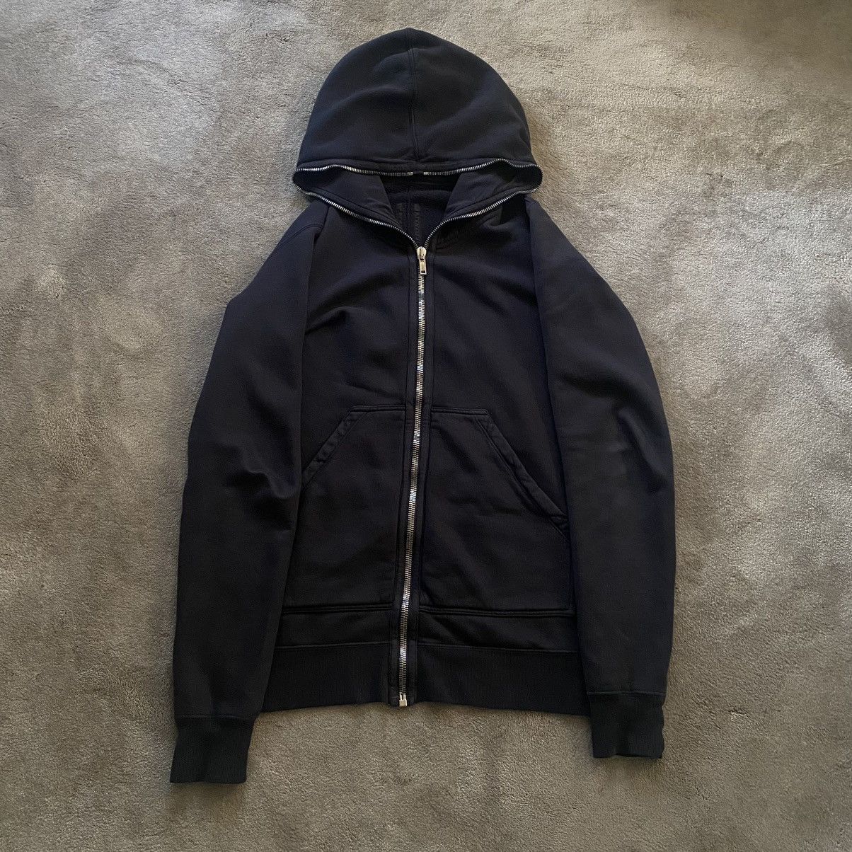 Rick Owens Rick Owens DRKSHDW SS19 "BABEL" gimp fullzip zip up hoodie ...