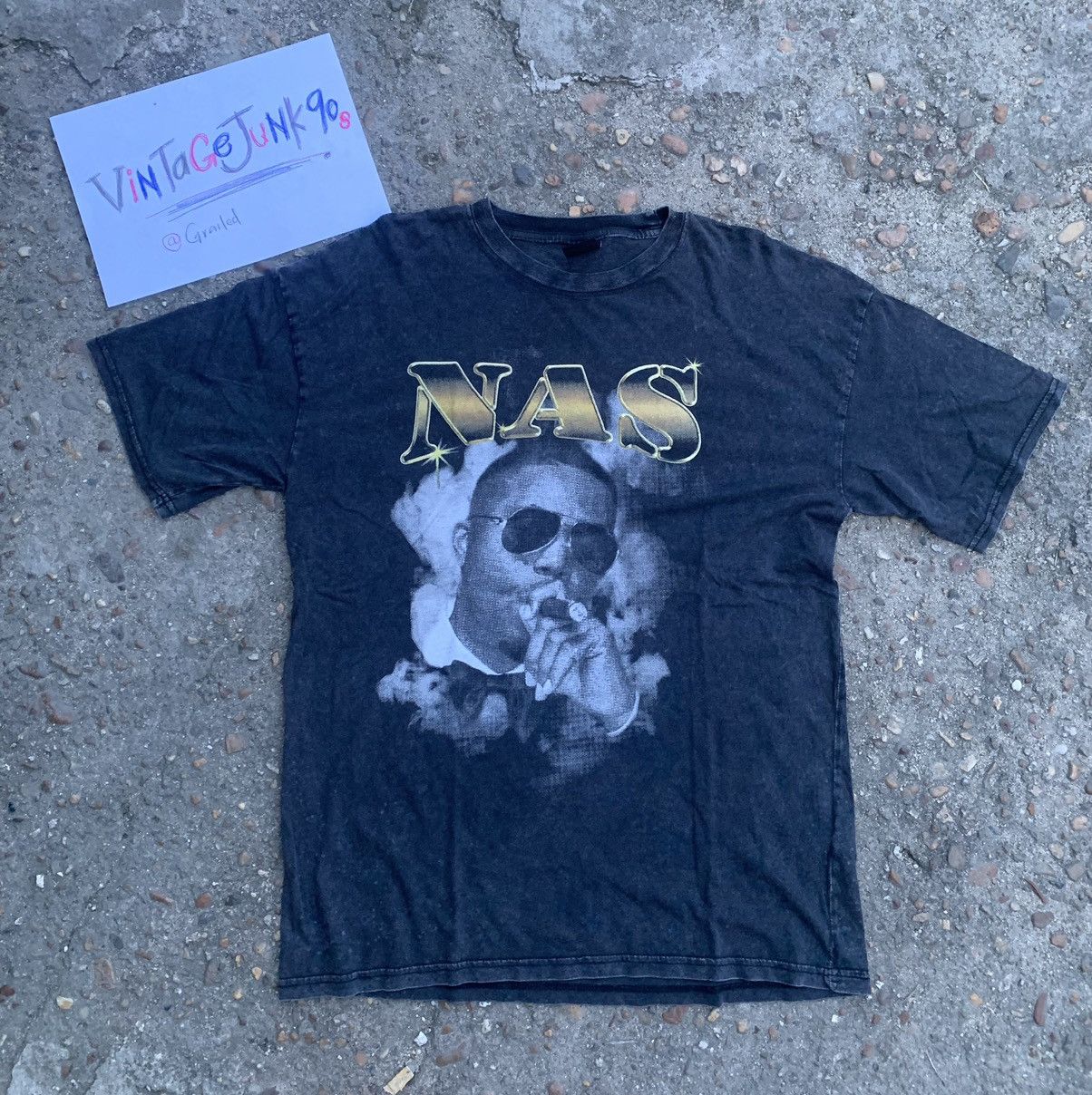 Rap Tees × Streetwear × Vintage Nas American Rapper T-shirt tupac ...