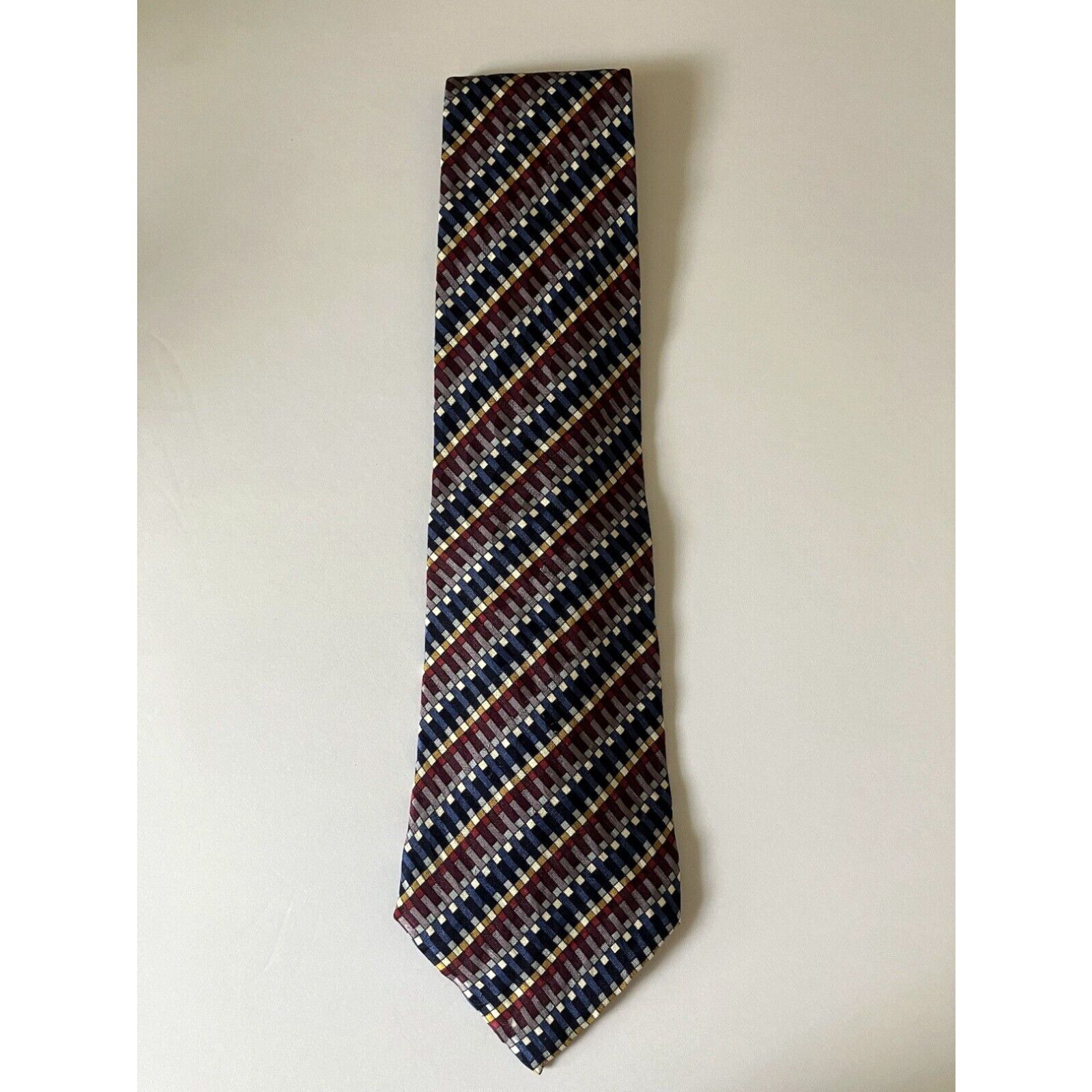 Joe Boxer Joe Boxer Men's Necktie Tie Silk Satin Multicolor Stitch ...