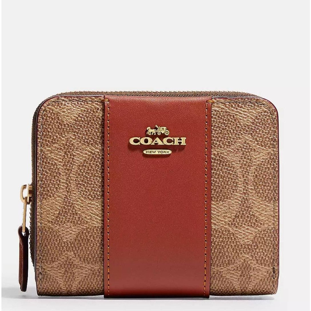 Coach New Coach Billfold Wallet In Colorblock Signature Canvas | Grailed
