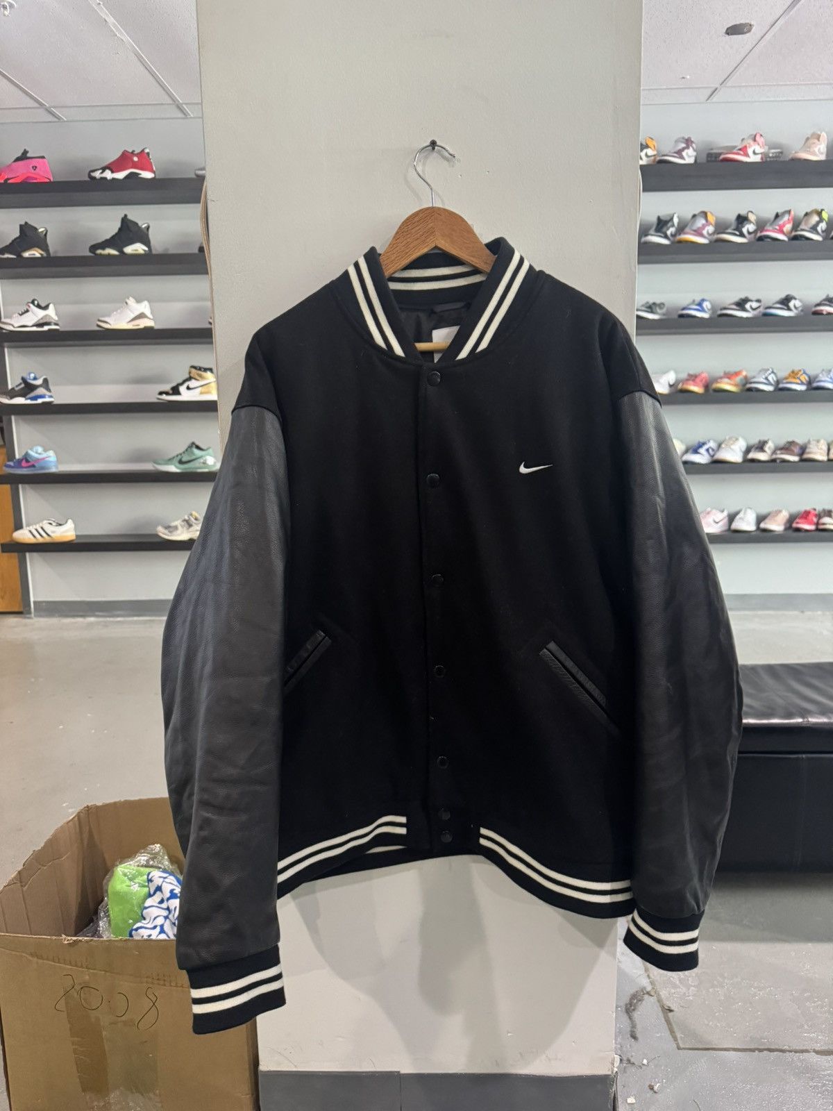 Nike Nike Varsity Jacket Black | Grailed