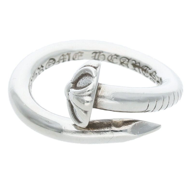Chrome Hearts Silver Crossball & Nail Ring | Grailed
