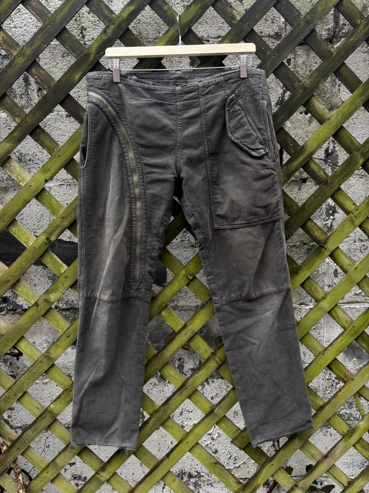 Rick Owens × Rick Owens Drkshdw SS09 Rick Owens “Strutter” Double Layer Corduroy Aircuts | Grailed