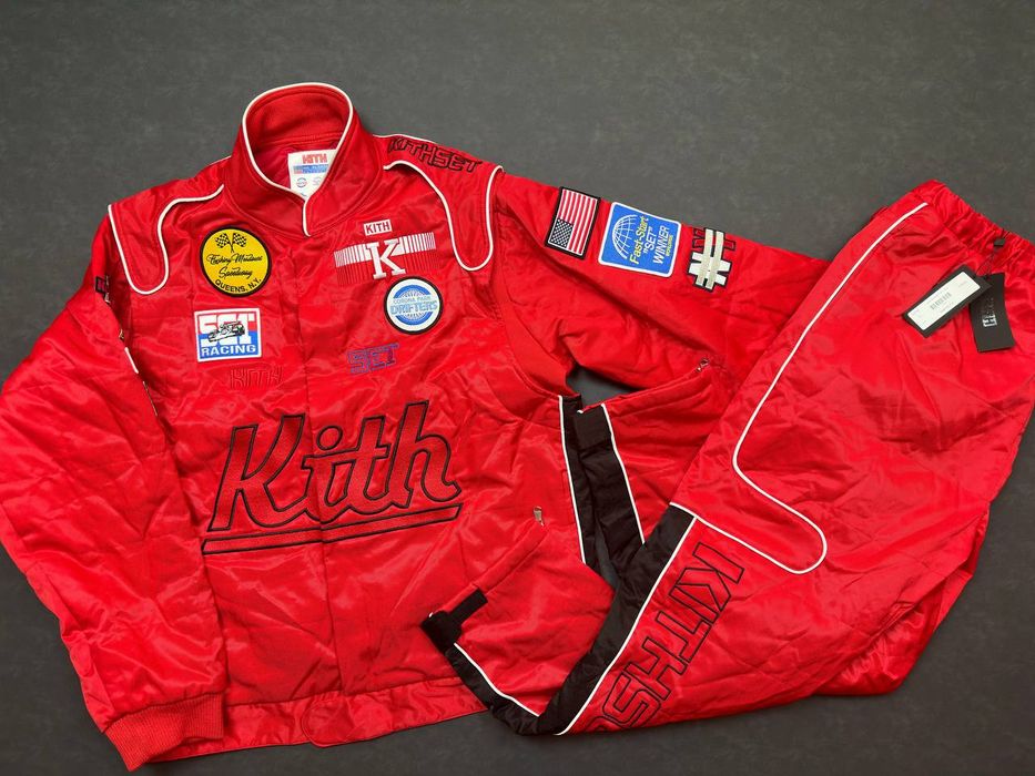 Kith Kith x Ronnie Fieg Jacket Racing Collection 2018 XL Red Bull | Grailed
