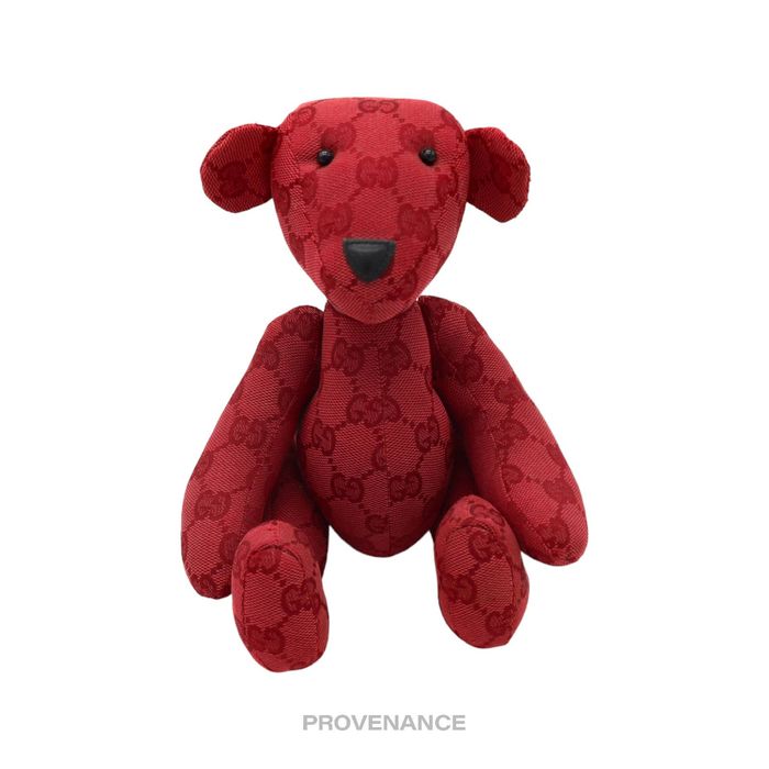 Gucci 🔴 Gucci Teddy Bear - Red GG Canvas | Grailed