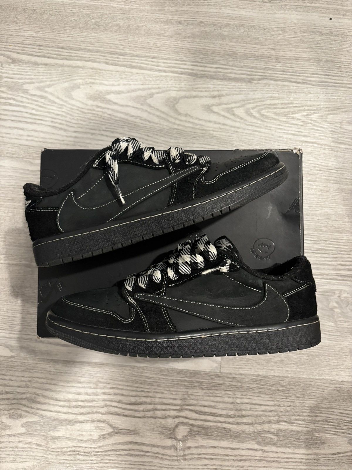 Jordan Brand Travis Scott x Air Jordan 1 Retro Low OG SP Black Phantom ...