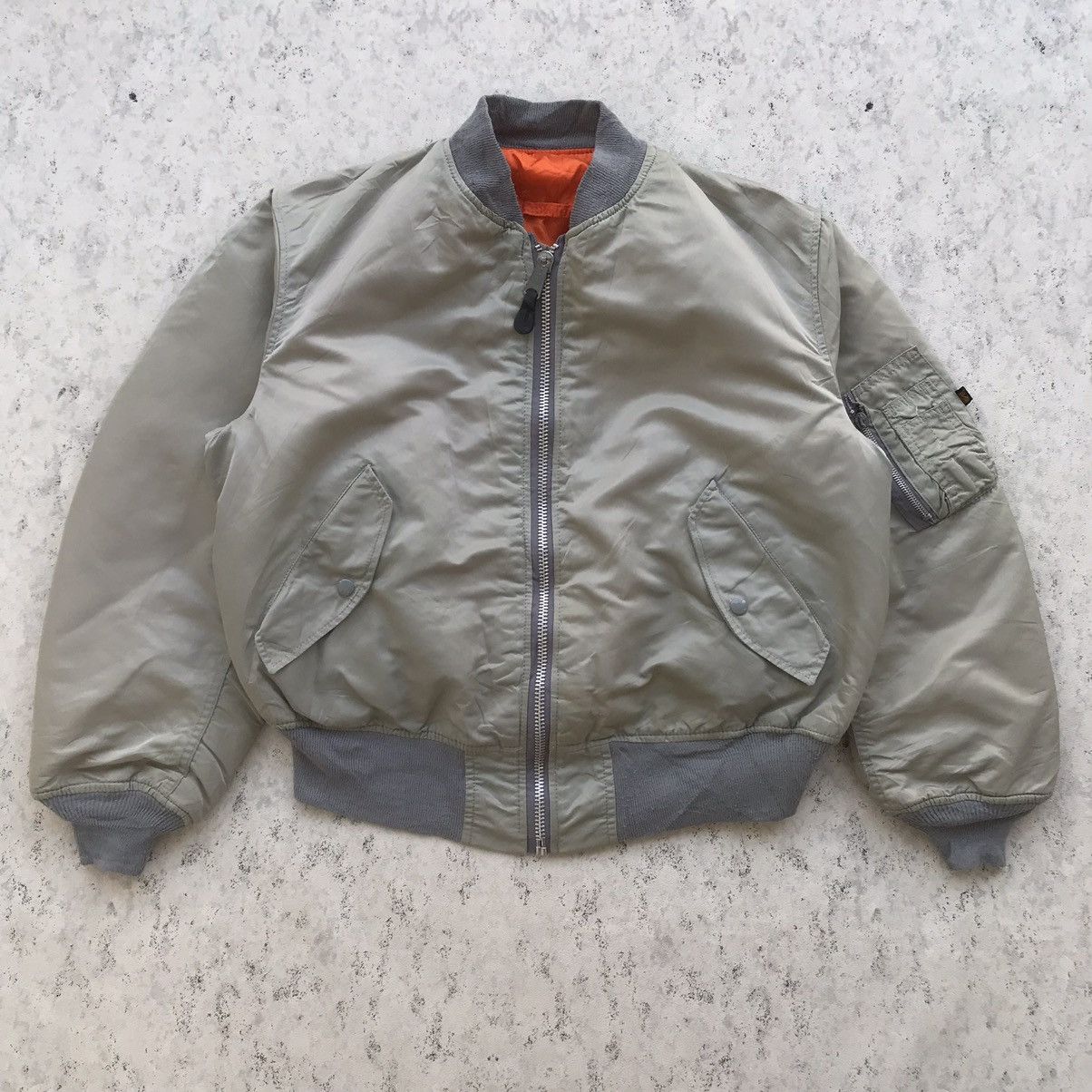 Alpha Industries × Military × Us Air Force Vintage Alpha Industries MA-1 Reversible Bomber ...