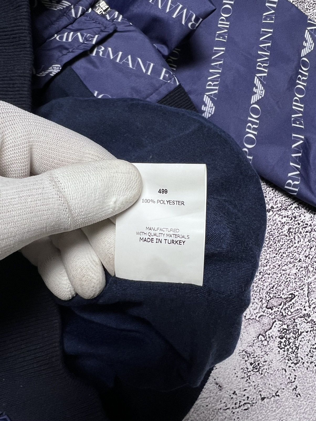 Vintage Vintage Emporio Armani Archive MONOGRAM Bomber Jacket | Grailed