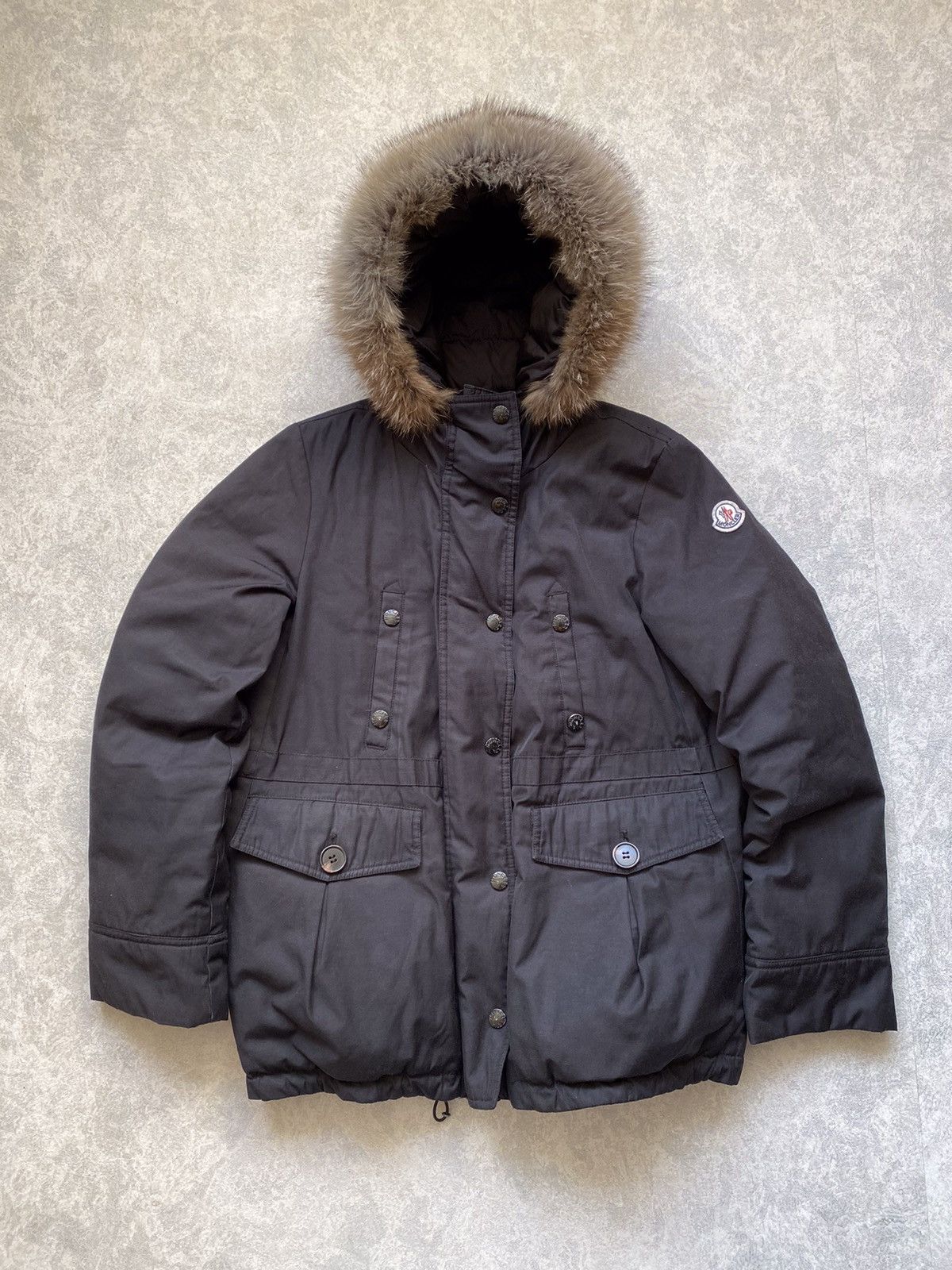 Moncler Moncler Giubbotto Goose Down Puffer Parka Jacket Real Fur | Grailed