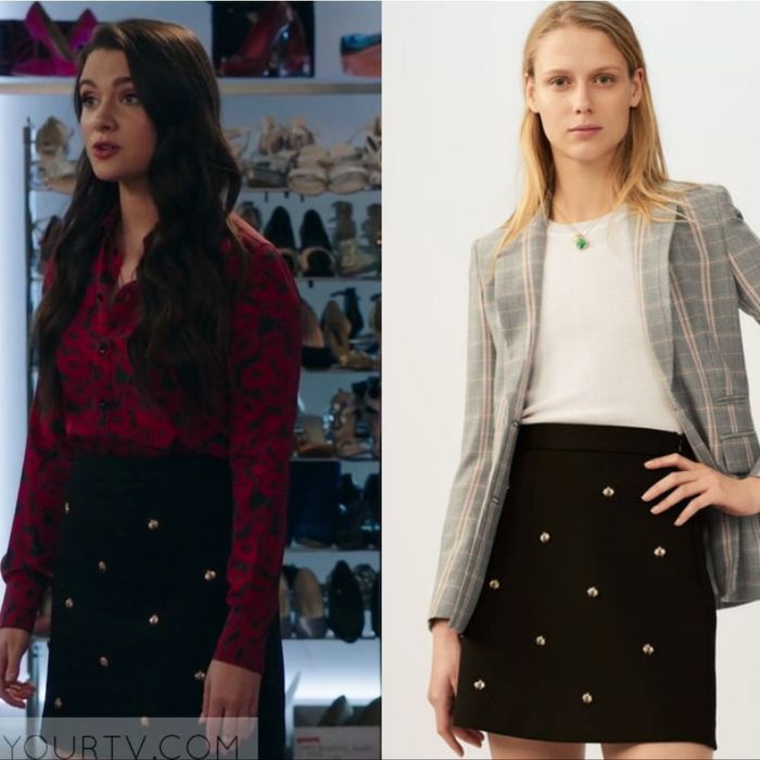 Maje Maje Black Irina Jizie Bee Embellished Mini Short Skirt Shor | Grailed