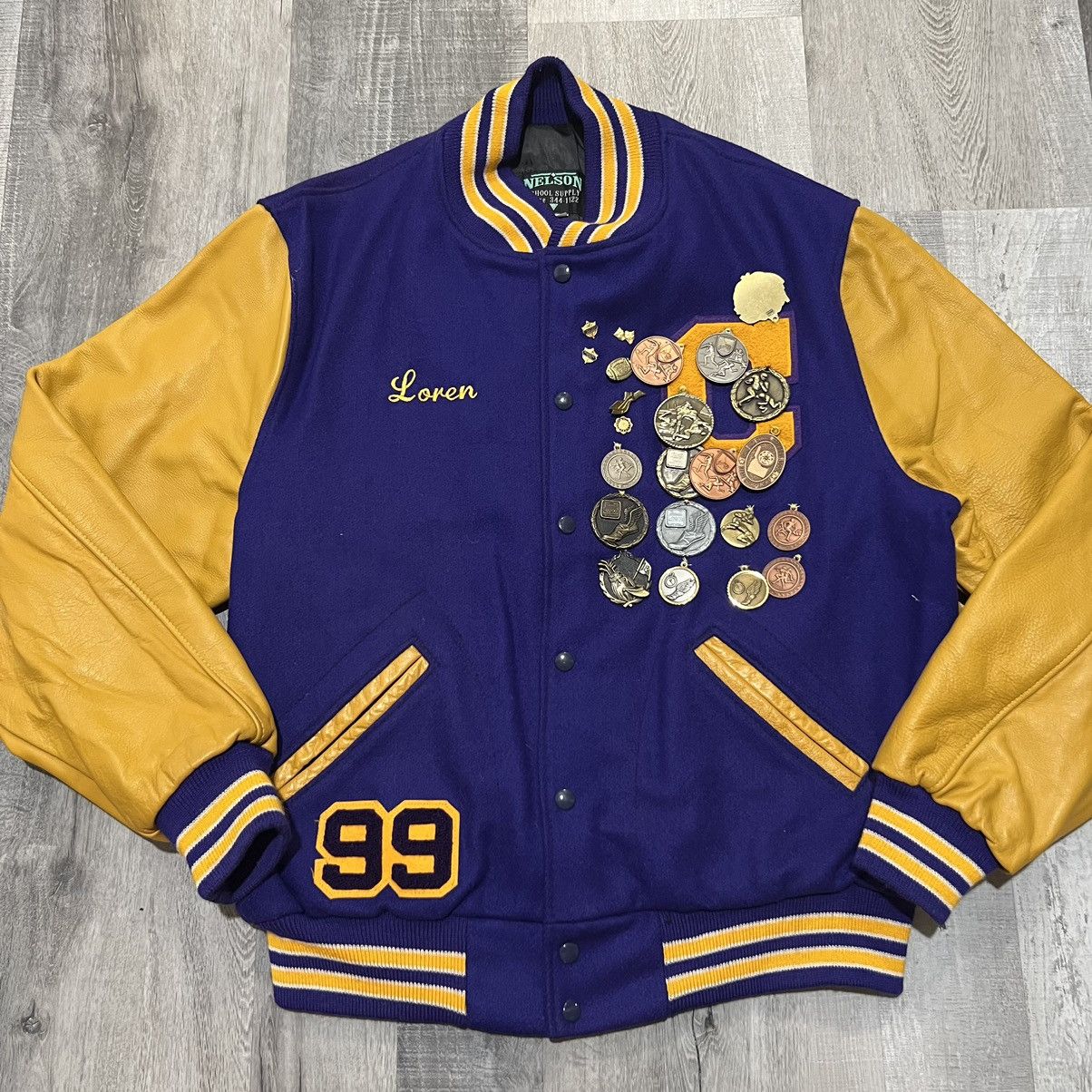 Varsity Jacket × Vintage VTG Cascade HS Ramblers 1999 Swimming Diving ...