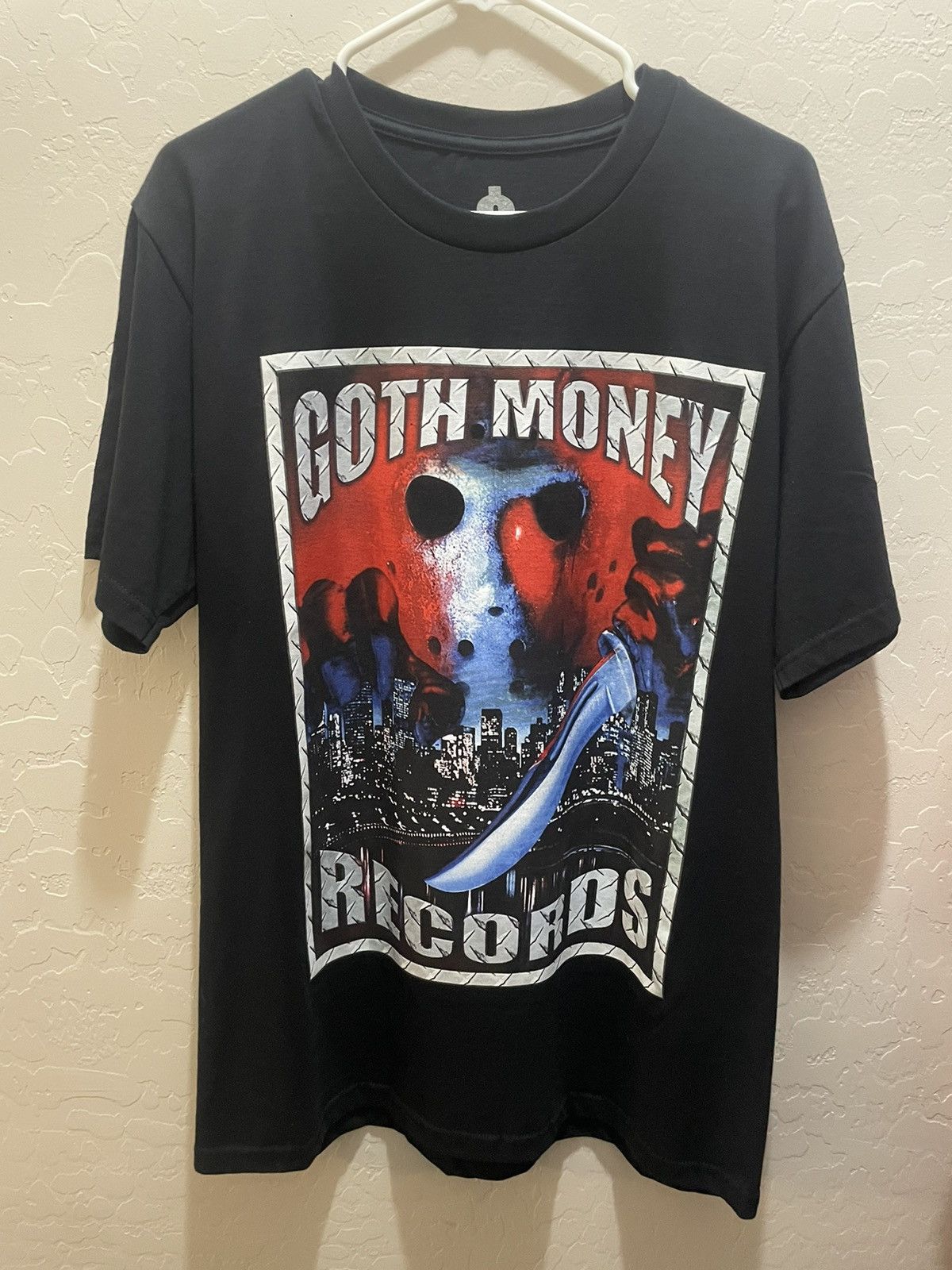 Drain Gang × Goth Money × Haunted Mound goth money friday the 13th tee ...