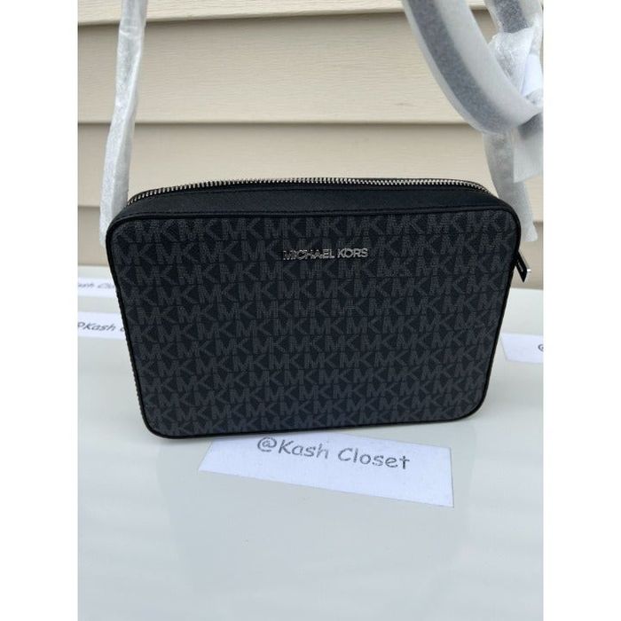 Michael Kors Michael Kors Crossbody Jet Set Large EW MK Signature Black ...