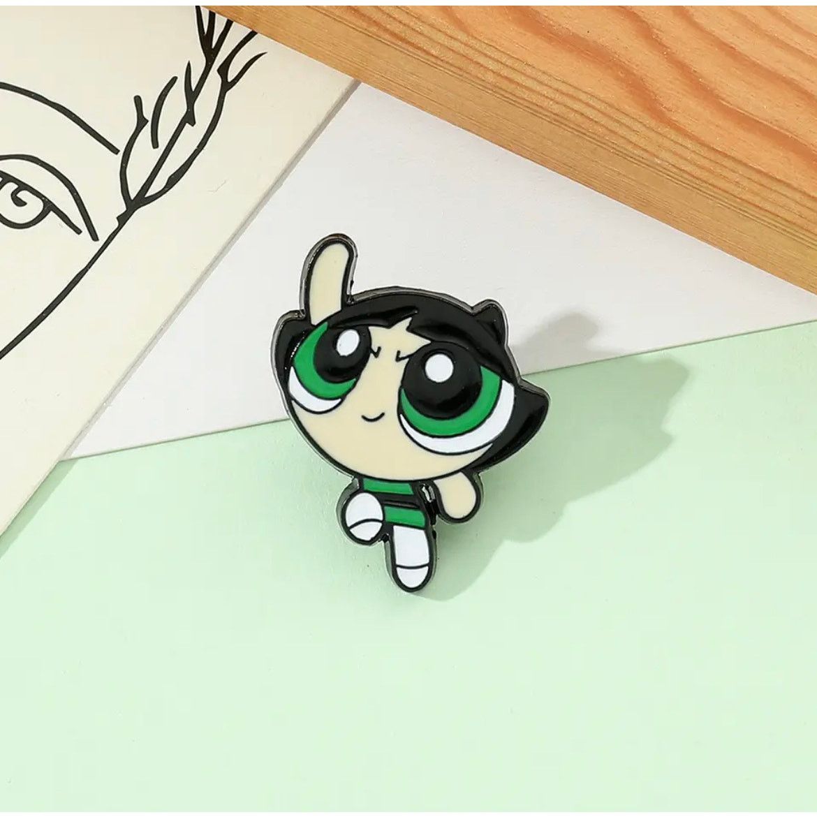 Usaf The Powerpuff Girls Buttercup Enamel Pins 19-3 | Grailed